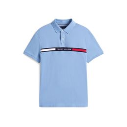 Tommy Hilfiger Poloshirt Herren Gr&ouml;&szlig;e XXL taubenblau / knallrot / schwarz / wei&szlig;