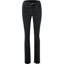 Heine Damen Cordhose, Schwarz, Gr. 36, Gerade Hosen, Material: Baumwolle