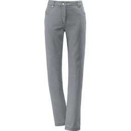 WITT Damen Stretch-Jeans mit Glitzersteinchen hinten, grau, Gr&ouml;&szlig;e 26