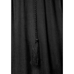Lascana Damen Crepebluse, Schwarz, Gr. 50, Blusen langarm, Material: Viskose