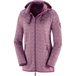 Heine Damen Kapuzenfleecejacke, Rot, Gr. 44, Shirtjacken, Material: Polyester