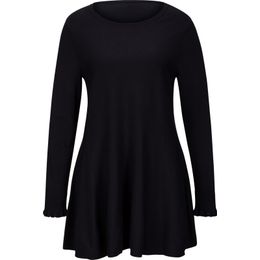 Heine Damen Longpullover, Blau, Gr. 36, Rundhals Pullover, Material: Viskose