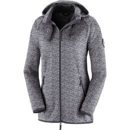 Heine Damen Kapuzenfleecejacke, Grau, Gr. 40, &Uuml;bergangsjacken, Material: Polyester