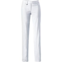 Ascari Damen Stretch-Hose in Schlupfform, Bengalin, wei&szlig;, Gr&ouml;&szlig;e 25
