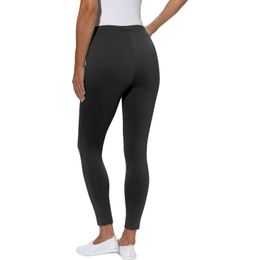 WITT Damen Leggings in Stretch-Qualit&auml;t, schwarz, Gr&ouml;&szlig;e 54