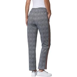 WITT Damen Freizeithose in Single-Jersey-Qualit&auml;t, schwarz-wei&szlig;-bedruckt, Gr&ouml;&szlig;e 46