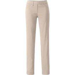 Ascari Damen Stretch-Hose in Schlupfform, Bengalin, beige, Gr&ouml;&szlig;e 18