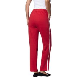 WITT Damen Freizeithose mit Kontraststreifen seitlich, rot, Gr&ouml;&szlig;e 38