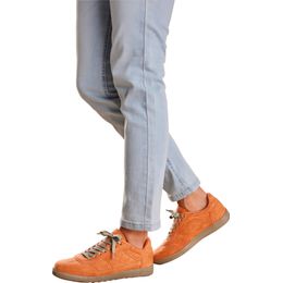 Heine Damen Sneaker, Orange, Gr. 38, Sneakers & Schn&uuml;rer, Material: Synthetik