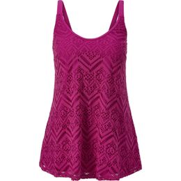 feel good Damen Tankini-Oberteil mit Spitze, magenta, Gr&ouml;&szlig;e 38D