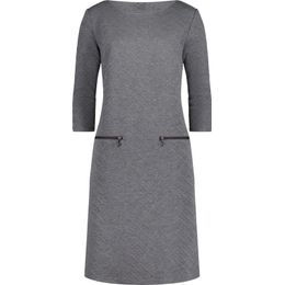 WITT Damen Druckkleid in Jersey-Jacquard-Qualit&auml;t, grau-meliert, Gr&ouml;&szlig;e 40
