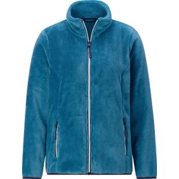 WITT Damen Fleecejacke mit Rei&szlig;verschluss-Taschen, topas, Gr&ouml;&szlig;e 50