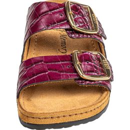 MUBB Damen Pantolette, bordeaux, Gr&ouml;&szlig;e 37