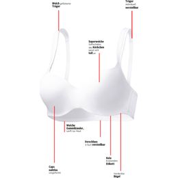 Nuance by Lascana Damen Schalen-BH, wei&szlig;, Gr&ouml;&szlig;e 100C