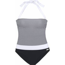 Lascana Damen Badeanzug, schwarz-wei&szlig;, Gr&ouml;&szlig;e 42A/B