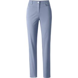 COSMA Damen Hose mit verzierten G&uuml;rtelschlaufen, taubenblau, Gr&ouml;&szlig;e 54