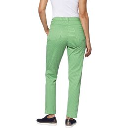 WITT Damen Jeans in Twill-Qualit&auml;t, apfel-wei&szlig;-gestreift, Gr&ouml;&szlig;e 22