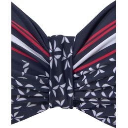 Lascana Damen B&uuml;gel-Bikini-Top, marine-bedruckt, Gr&ouml;&szlig;e 36C