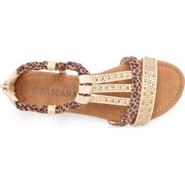 Lascana Damen Sandale, beige-braun, Gr&ouml;&szlig;e 36