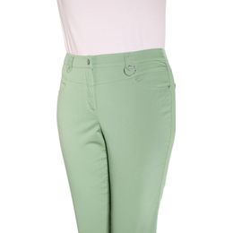 COSMA Damen Hose mit verzierten G&uuml;rtelschlaufen, eucalyptus, Gr&ouml;&szlig;e 19
