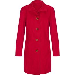 Heine Damen Jacke, Rot, Gr. 38, &Uuml;bergangsjacken, Material: Baumwolle