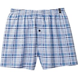 KINGsCLUB Herren Boxershorts, marine-gestreift + marine-bedruckt + marine-kariert, Gr&ouml;&szlig;e 12