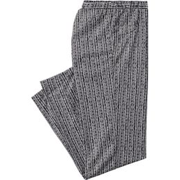 WITT Damen Jerseyhose mit seitlichen Taschen, schwarz-gestreift, Gr&ouml;&szlig;e 42