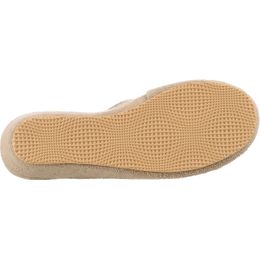 WITT Damen Pantoffel aus Baumwoll-Frottee, beige, Gr&ouml;&szlig;e 40