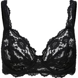 Sassa Mode Sassa Damen Body mit B&uuml;gel aus elastischer Spitze, schwarz + anthrazit, Gr&ouml;&szlig;e 80B