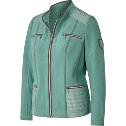 WITT Damen Fleecejacke dezent gl&auml;nzenden Partien, salbei, Gr&ouml;&szlig;e 48