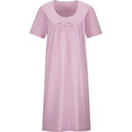 w&auml;schepur w&auml;schepur Damen Nachthemd mit Vogel-Stickerei, ros&eacute;, Gr&ouml;&szlig;e 52/54