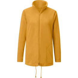 WITT Damen Fleecejacke Kordeldurchzug am Saum, bernstein, Gr&ouml;&szlig;e 46