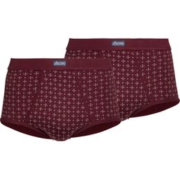 KINGsCLUB Herren Slip, bordeaux-bedruckt, Gr&ouml;&szlig;e 5