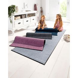 Salonloewe Fu&szlig;matte, silbergrau, Gr&ouml;&szlig;e 60x85 cm - rechteckig