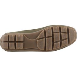 Heine Damen Mokassin, Gr&uuml;n, Gr. 40, Mokassins & Slippers, Material: Rindsleder