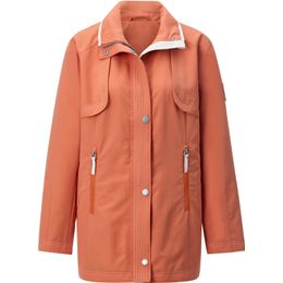WITT Damen &Uuml;bergangsjacke mit Rei&szlig;verschluss-Nahttaschen, papaya, Gr&ouml;&szlig;e 44
