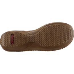 Rieker Damen Pantolette mit doppeltem Klettverschluss, schwarz, Gr&ouml;&szlig;e 42