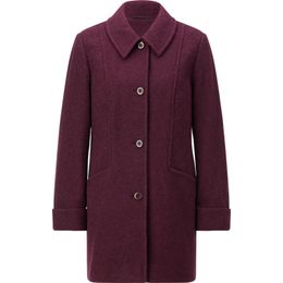 WITT Damen Jacke mit 10% Kaschmir, burgund-meliert, Gr&ouml;&szlig;e 46