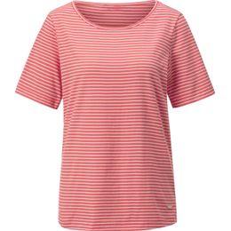 Heine Damen Ringelshirt, Rot, Gr. 48, T-Shirts, 100% Baumwolle