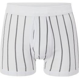w&auml;schepur men Herren Hose kurz, wei&szlig;-gestreift, Gr&ouml;&szlig;e 7