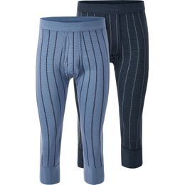 w&auml;schepur men Herren Hose 3/4-lang, marine + hellblau, Gr&ouml;&szlig;e 12