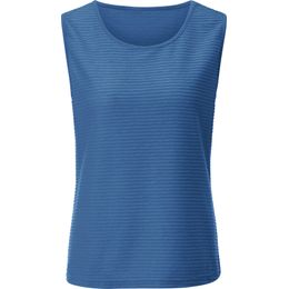 WITT Damen Shirt-Set in Struktur-Qualit&auml;t, mittelblau, Gr&ouml;&szlig;e 44