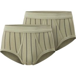 w&auml;schepur men Herren Slip, khaki-gestreift, Gr&ouml;&szlig;e 7