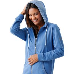 feel good Damen Jacke, mittelblau, Gr&ouml;&szlig;e 44/46