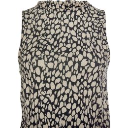 Lascana Damen Jerseykleid, schwarz-beige-bedruckt, Gr&ouml;&szlig;e 42