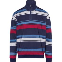 WITT Herren Sweatshirt, nachtblau-geringelt, Gr&ouml;&szlig;e 56/58