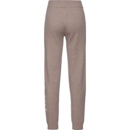 ELBSAND Damen Strickhose, Braun, Gr. 32/34, Hosen, Material: Polyester
