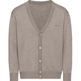 Marco Donati Damen Cardigan, natur-meliert, Gr&ouml;&szlig;e 60