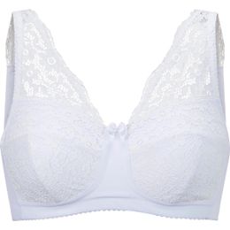w&auml;schepur w&auml;schepur Damen BH ohne B&uuml;gel mit Spitze &uuml;berzogen, wei&szlig;, Gr&ouml;&szlig;e 95B