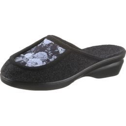Schawos Damen Pantoffel, anthrazit, Gr&ouml;&szlig;e 38